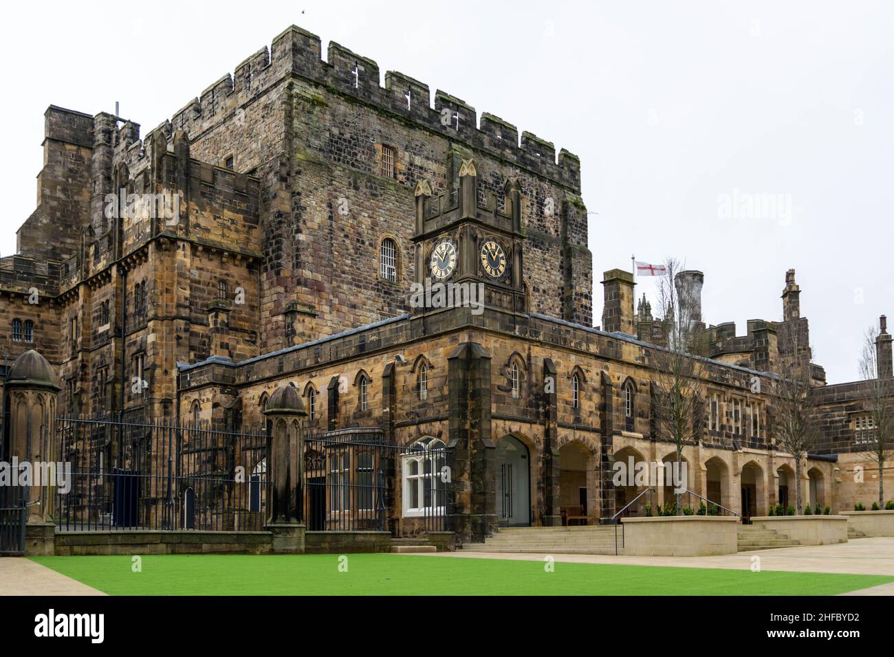 Lancaster castle, a medieval castle in the city centre owned by the ...