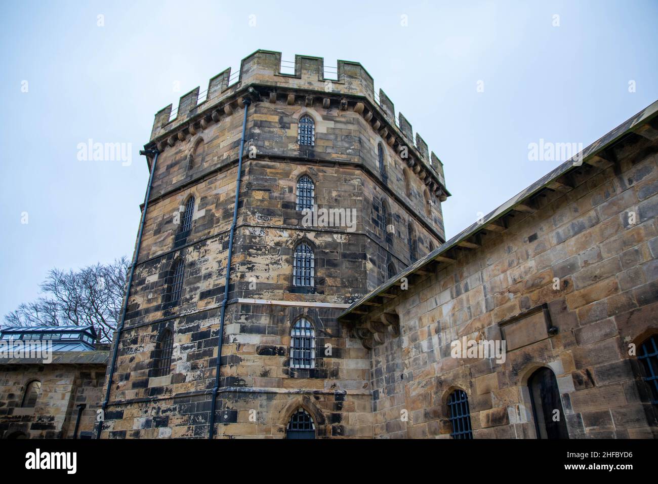 Lancaster castle, a medieval castle in the city centre owned by the ...