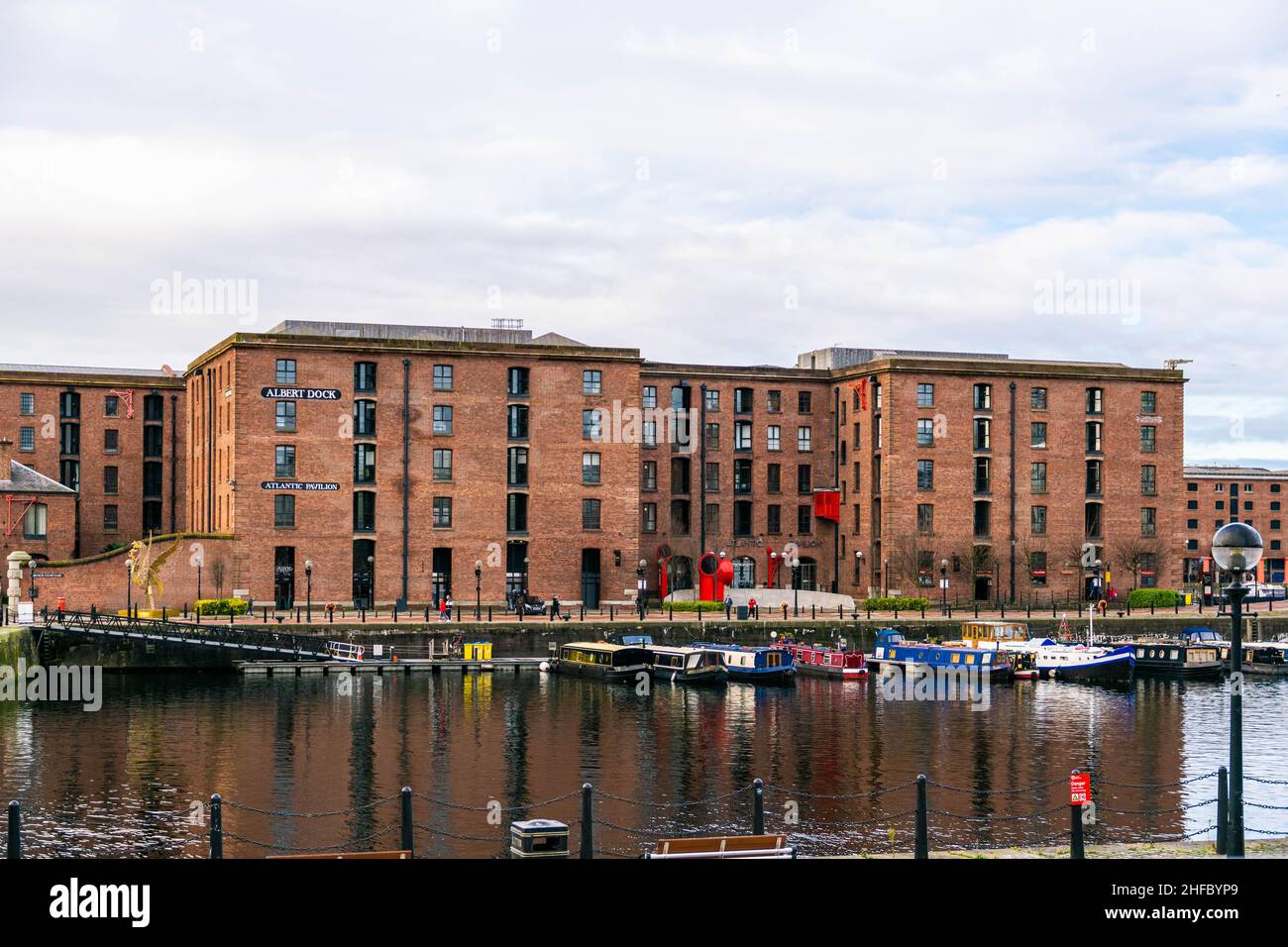 Liverpool, UK - 5th January 2020: The famous Royal Albert Dock is a ...