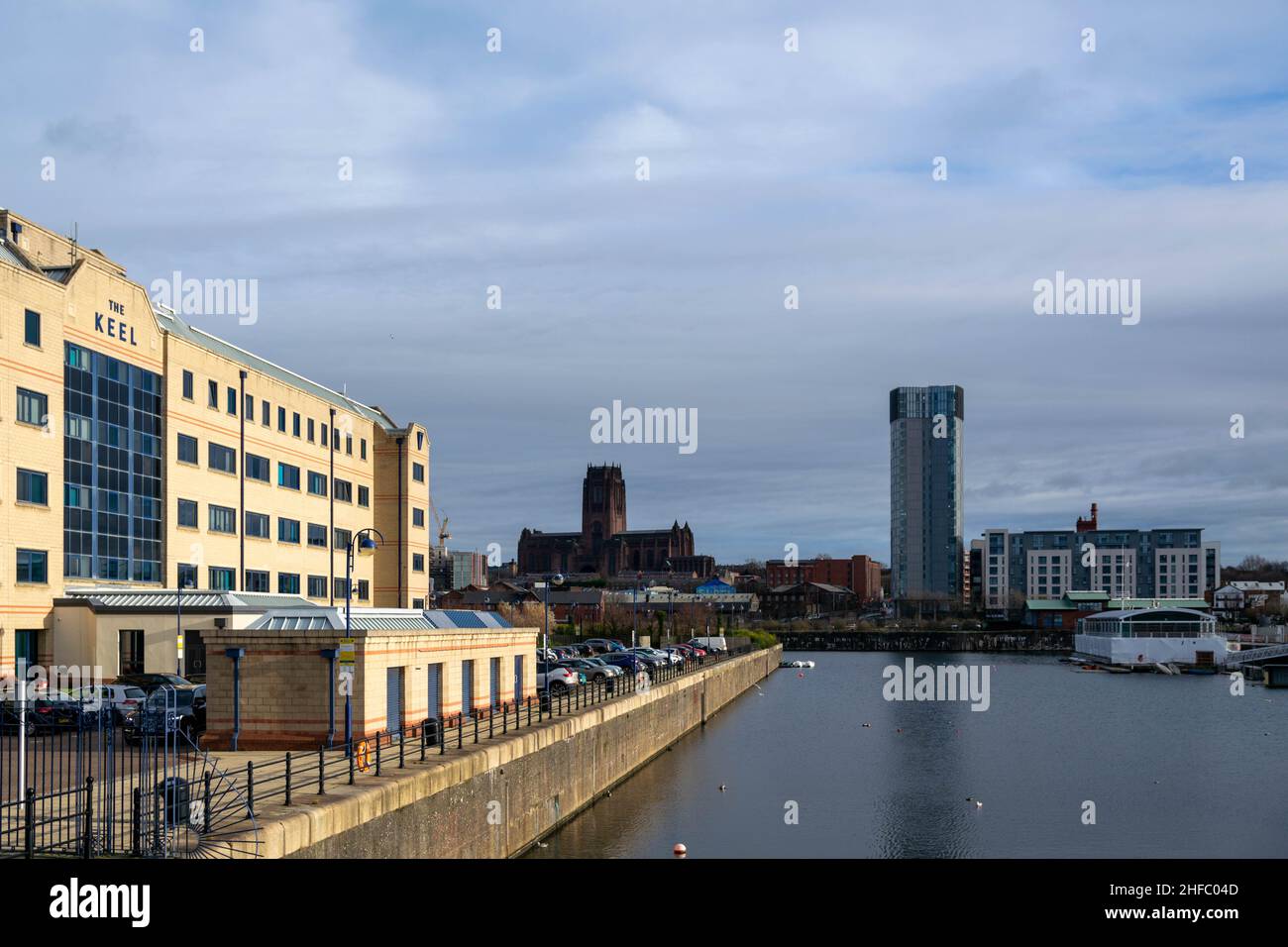 Liverpool, UK - 6 January 2020: The Keel city centre Liverpool is a new ...