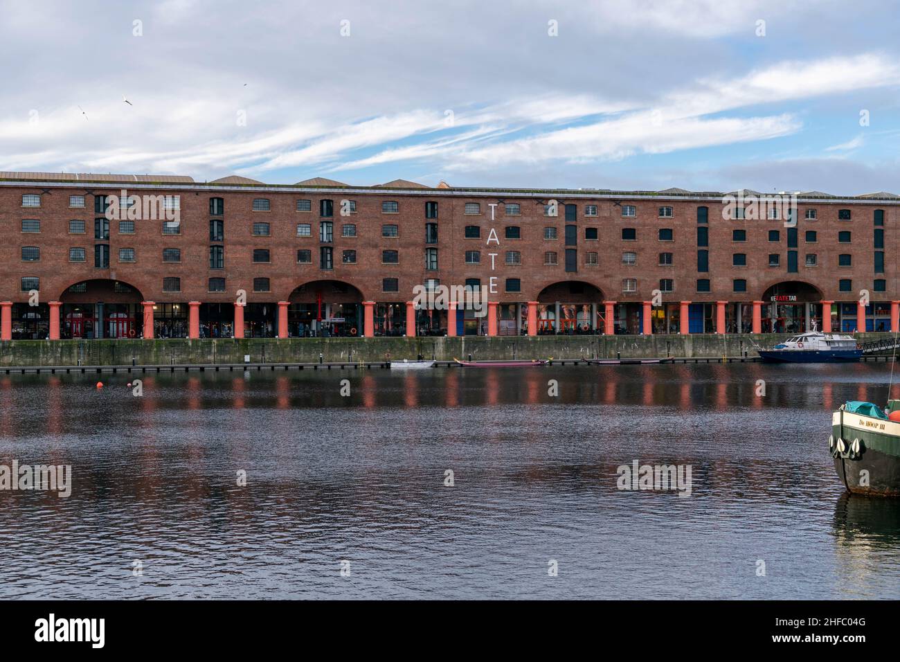Liverpool, UK - 5th January 2020: The famous Royal Albert Dock is a ...