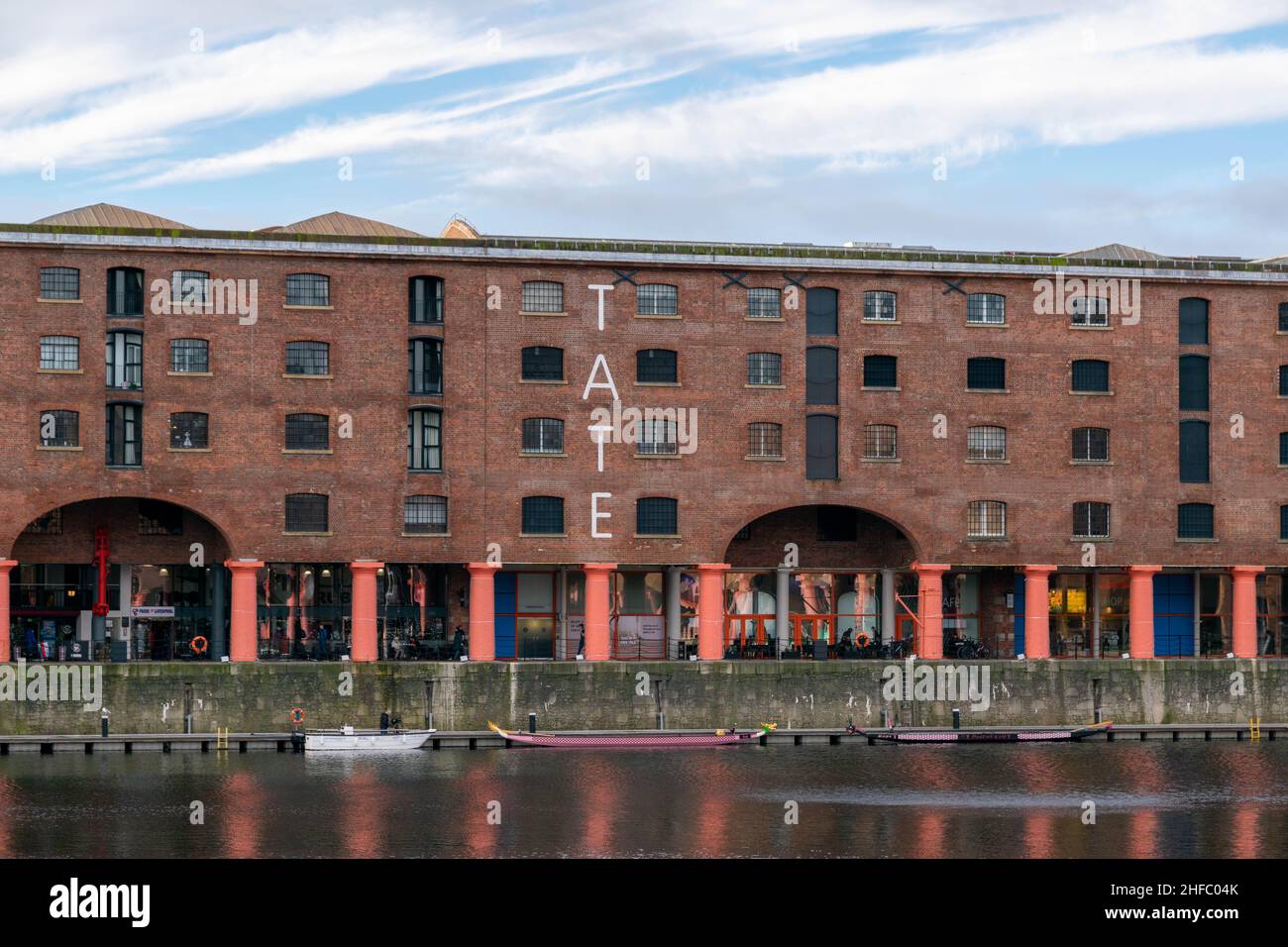 Liverpool, UK - 5th January 2020: The famous Royal Albert Dock is a ...