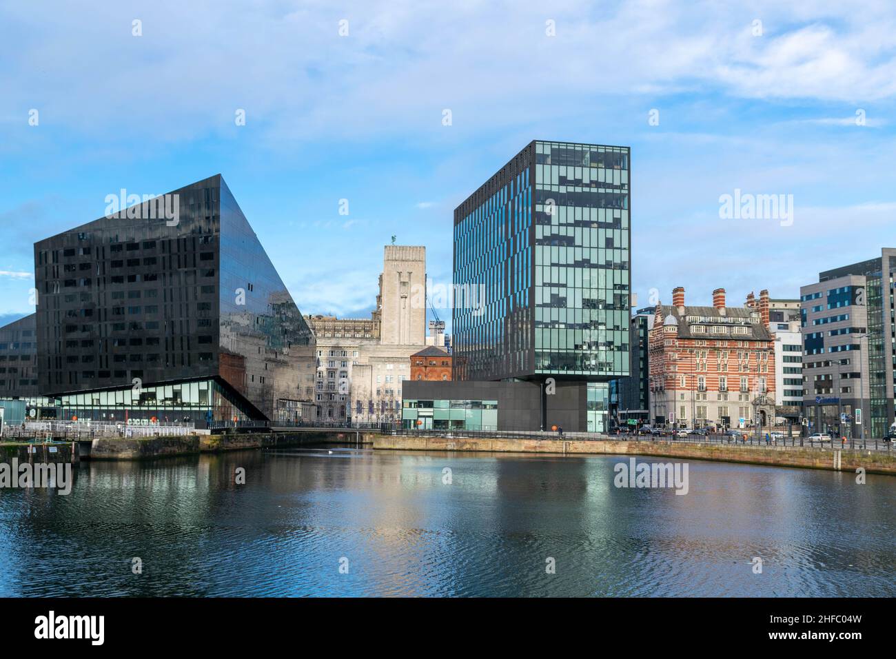 Liverpool, UK - 6 Jan 2020: Royal Liver Building is one of Liverpool's ...
