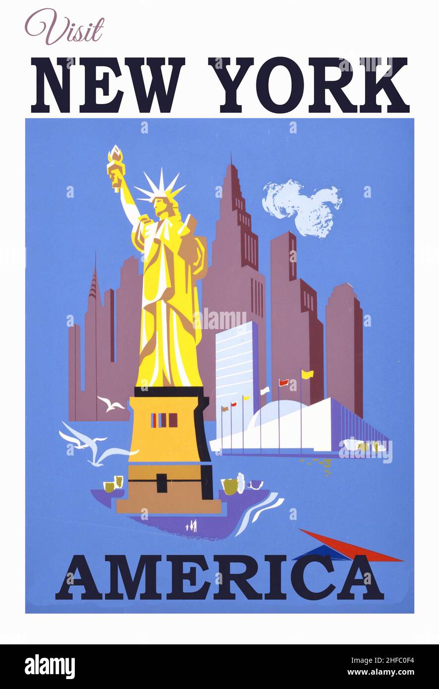 Vintage travel poster classic Cut Out Stock Images & Pictures - Alamy