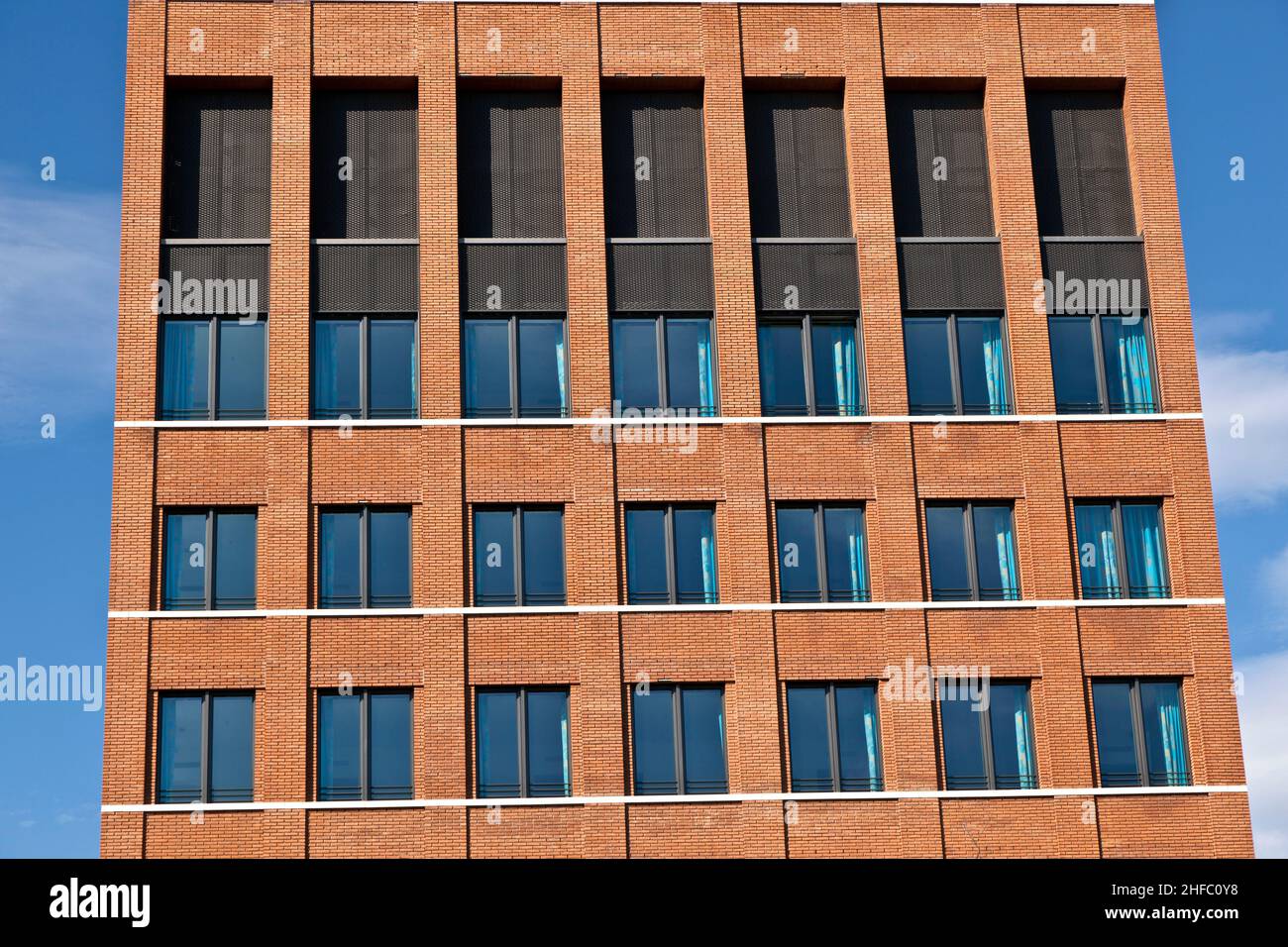 facade of modern bulding with windows Stock Photo - Alamy