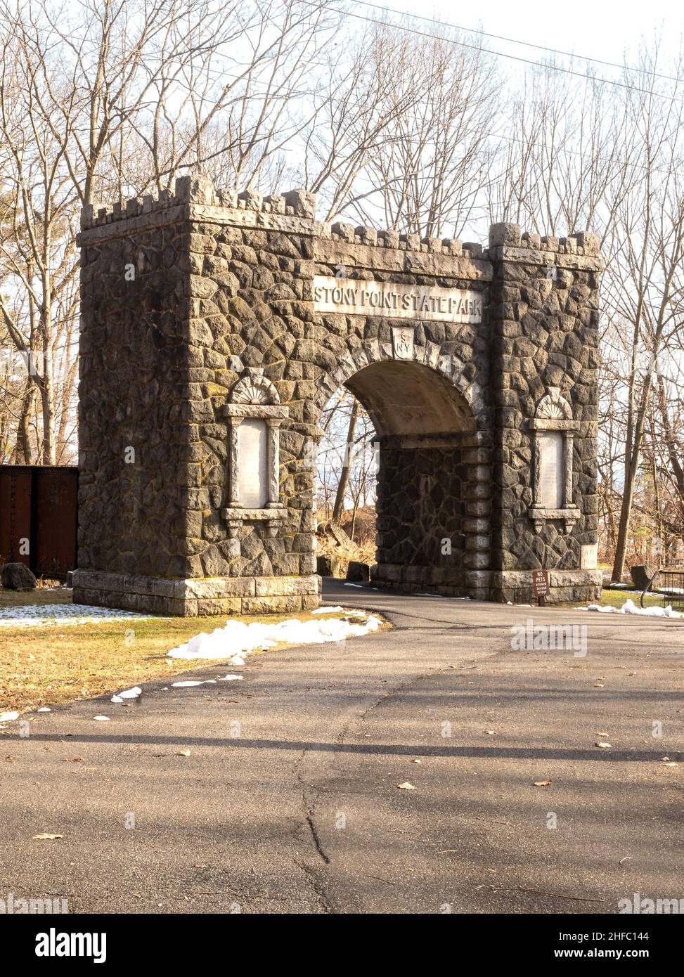 Stony Point, NY - USA - Jan 14, 2022: Three quarter landscape view of ...