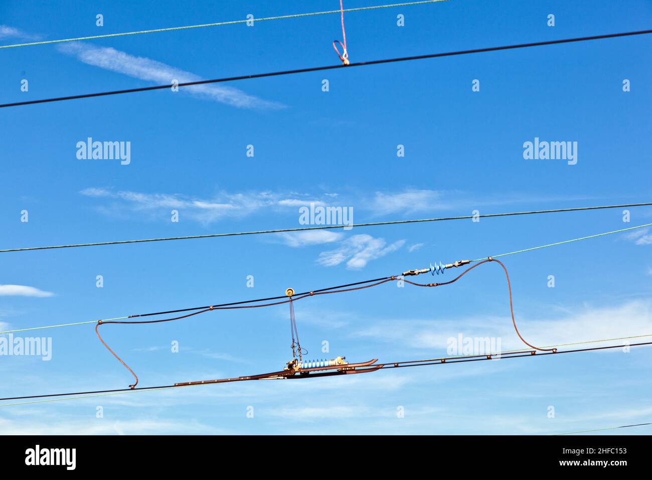 Catenary construction hi-res stock photography and images - Alamy
