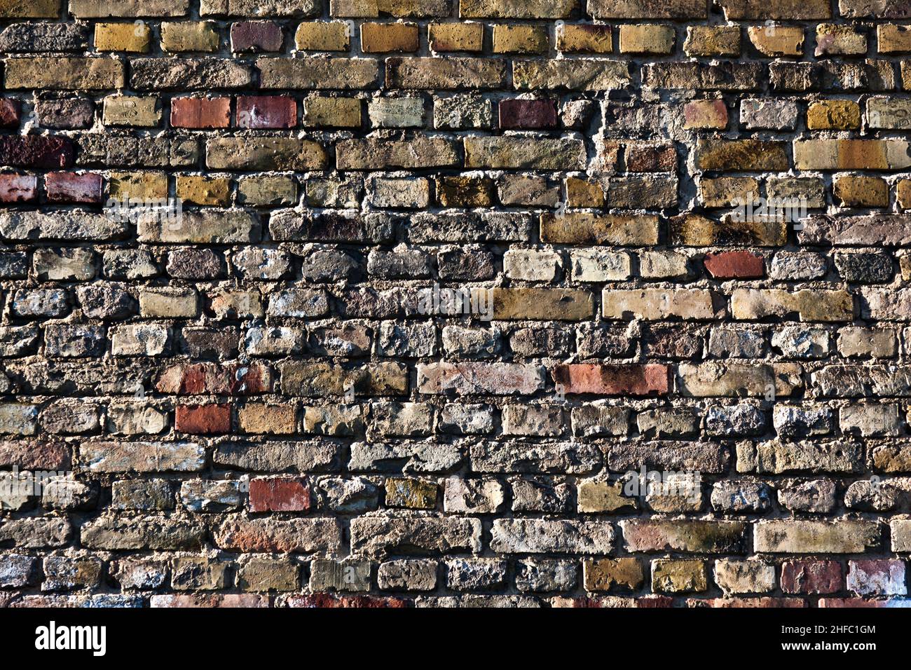 old red and yellow brick wall Stock Photo - Alamy