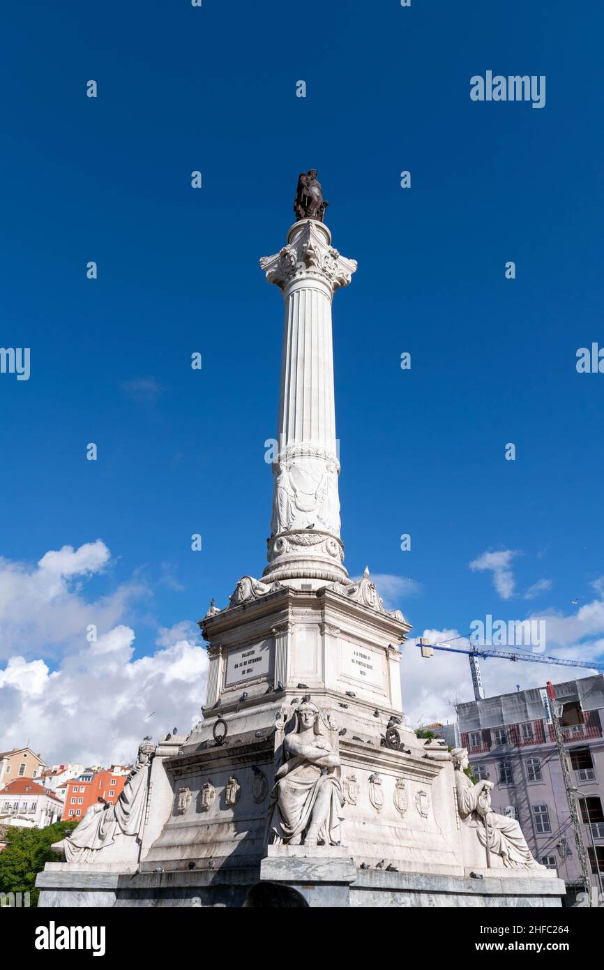 The Column of Pedro IV is amonument to King Peter IV in the middle of ...