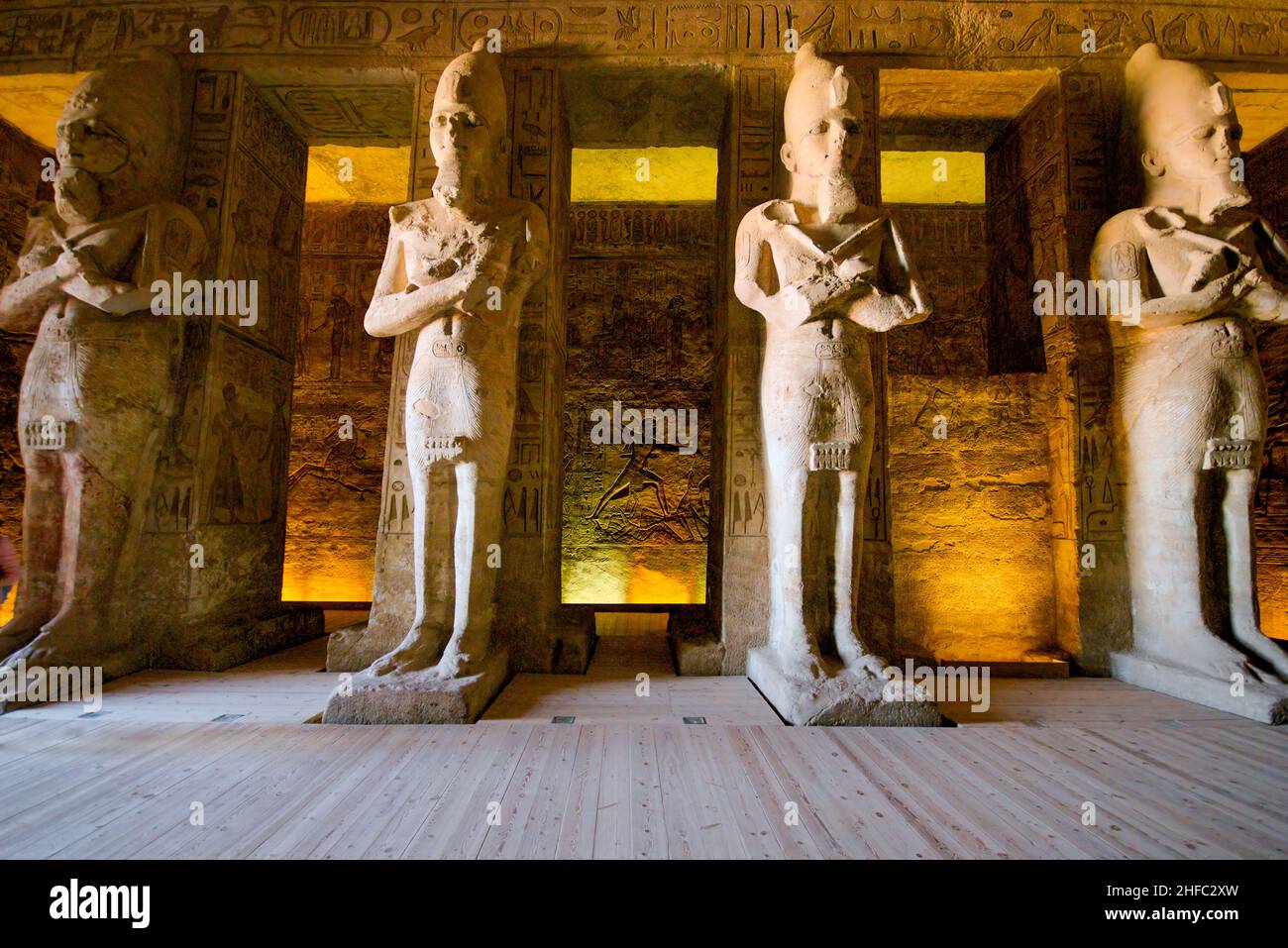 Abu Simbel Great Temple Interior High Resolution Stock Photography and ...