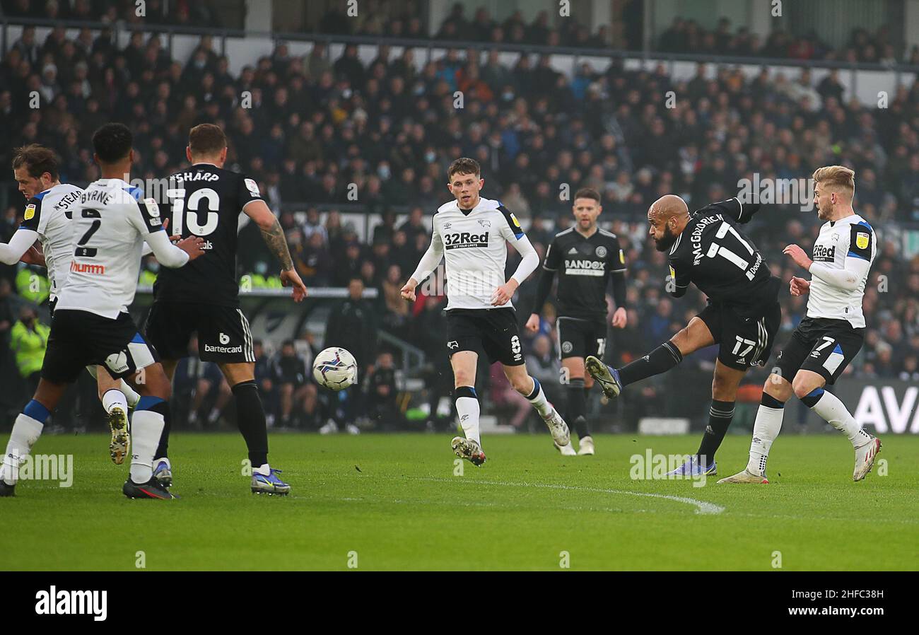 Mcgoldrick goal derby hi-res stock photography and images - Alamy