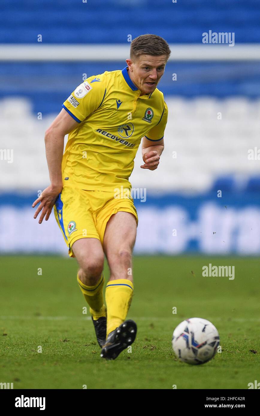 Scott Wharton #16 of Blackburn Rovers in action during the game Stock ...