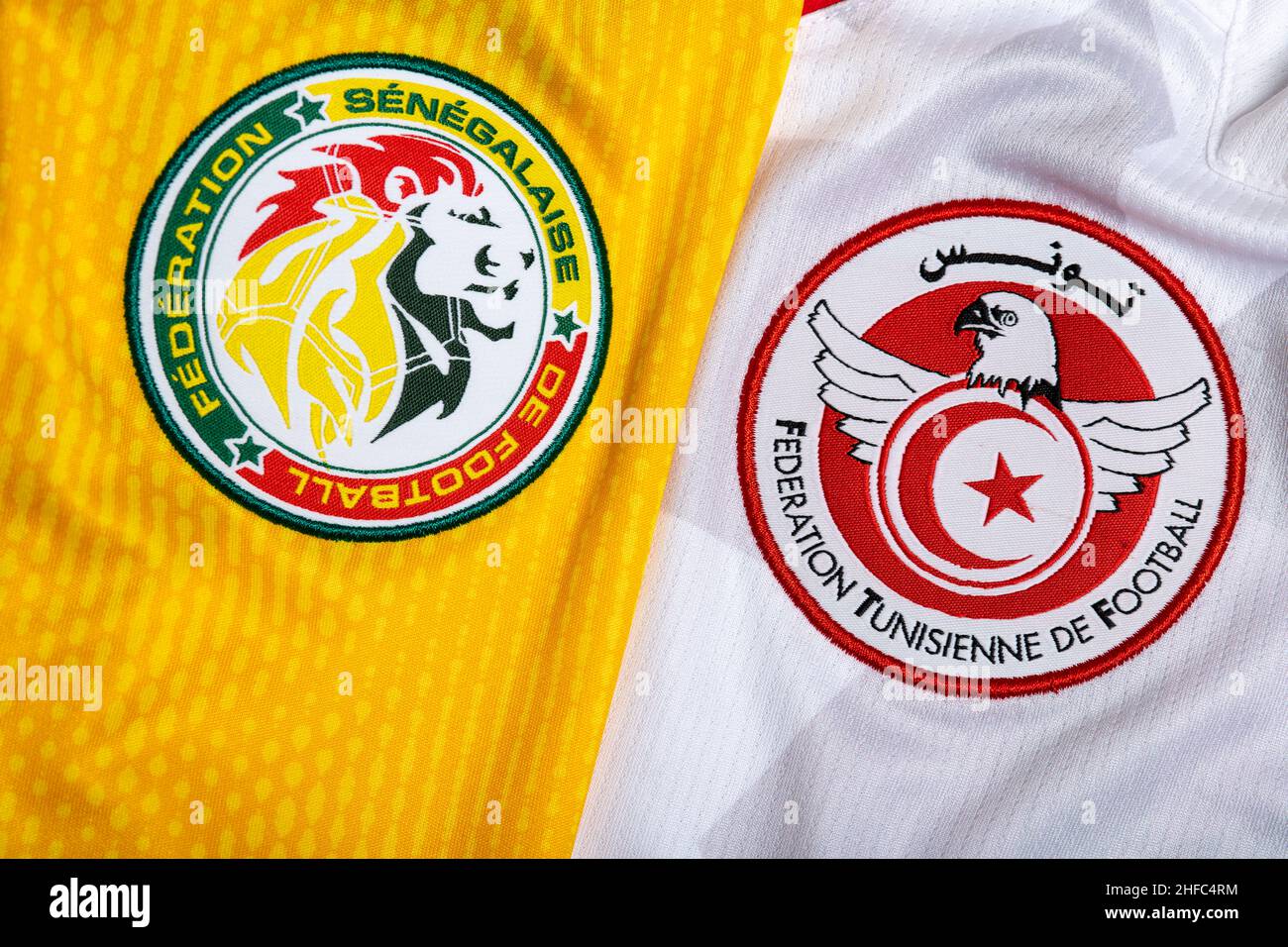 Close up of Senegal National Football team kit Stock Photo - Alamy