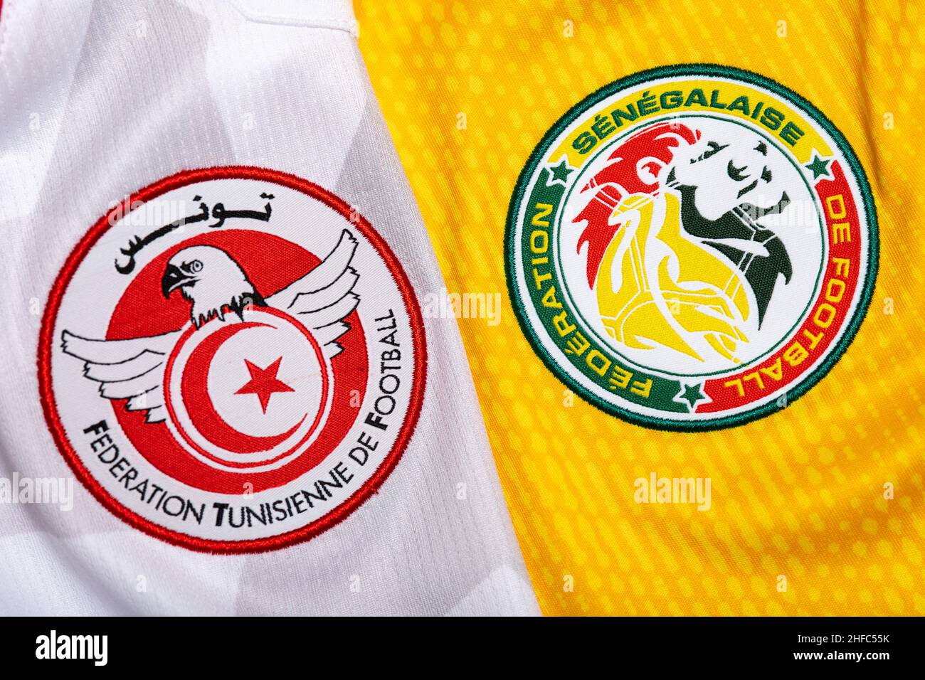 Close up of Senegal National Football team kit Stock Photo - Alamy