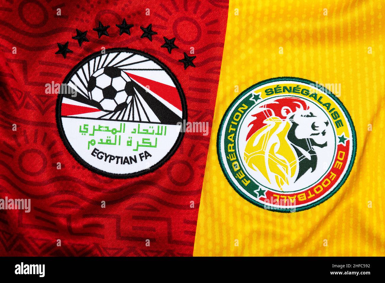 Close up of Senegal National Football team kit Stock Photo - Alamy