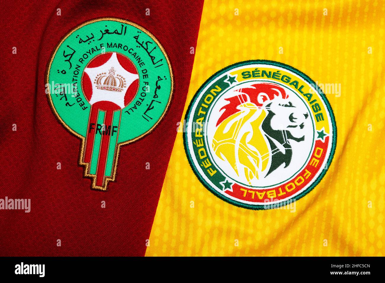 Close up of Senegal National Football team kit Stock Photo - Alamy