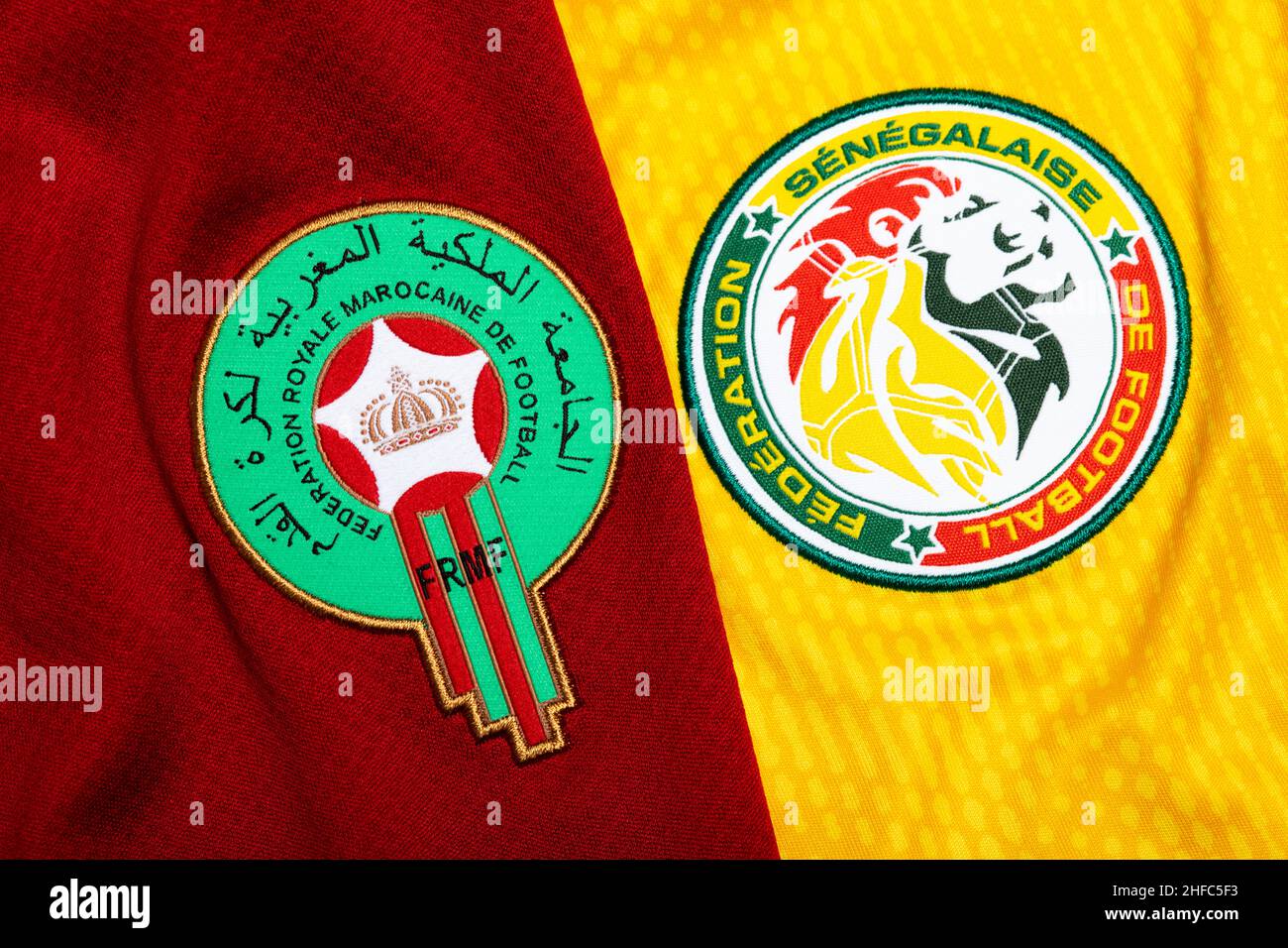 Close up of Senegal National Football team kit Stock Photo - Alamy