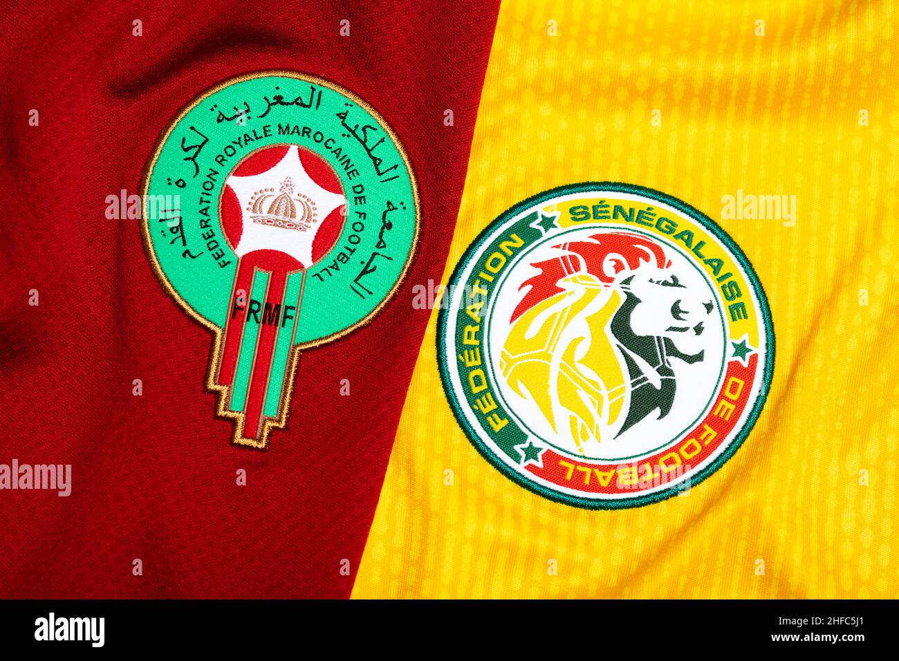 Close up of Senegal National Football team kit Stock Photo - Alamy