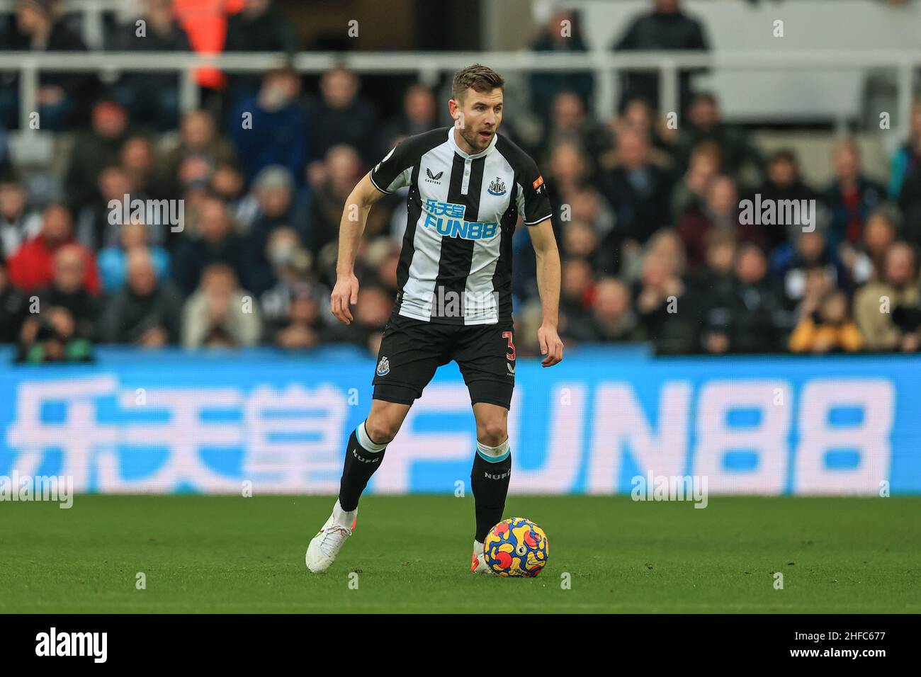 Paul Dummett #3 of Newcastle United in action during the game Stock ...