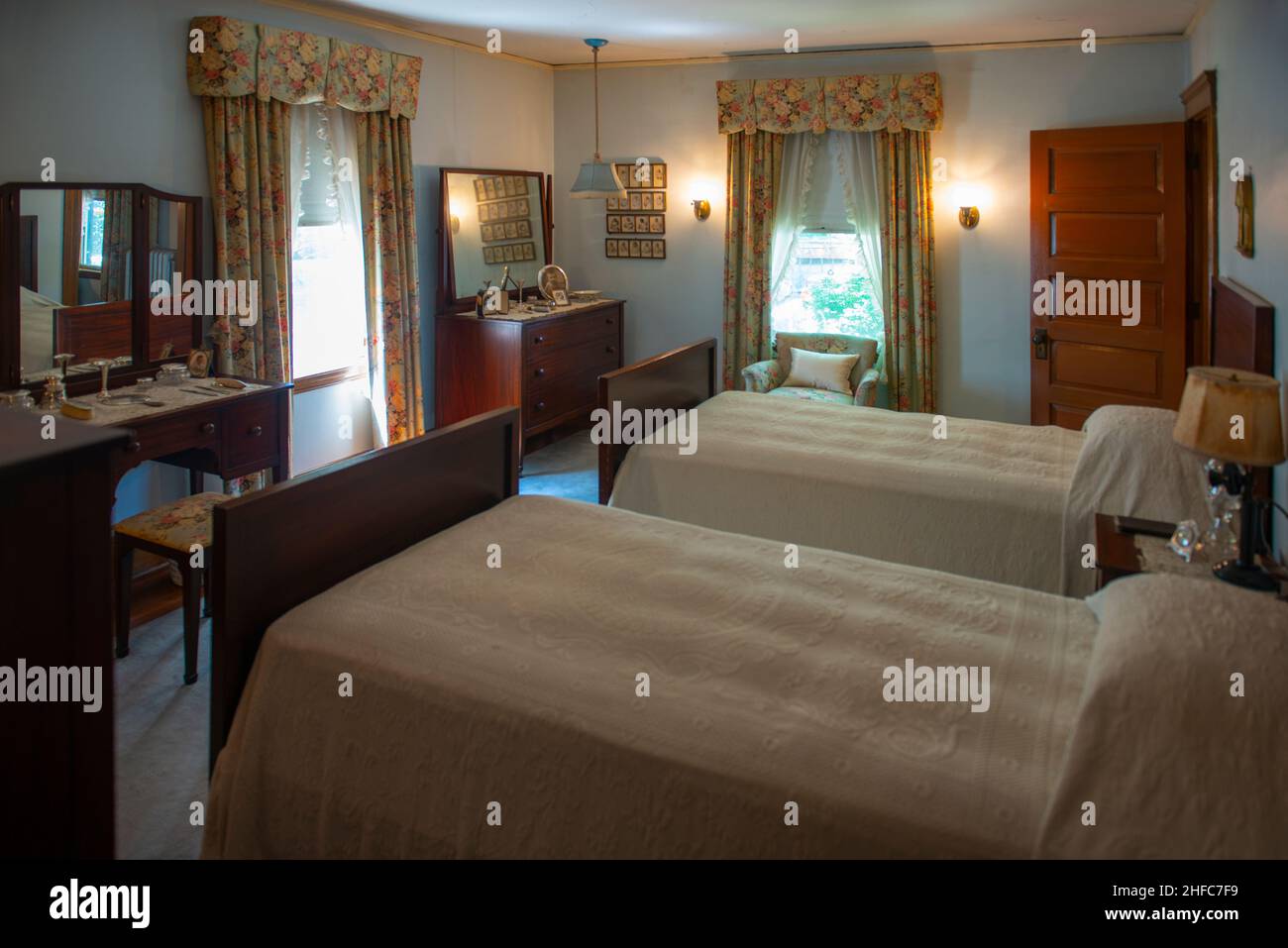 Bedroom of J. F. Kennedy House in John Fitzgerald Kennedy National ...
