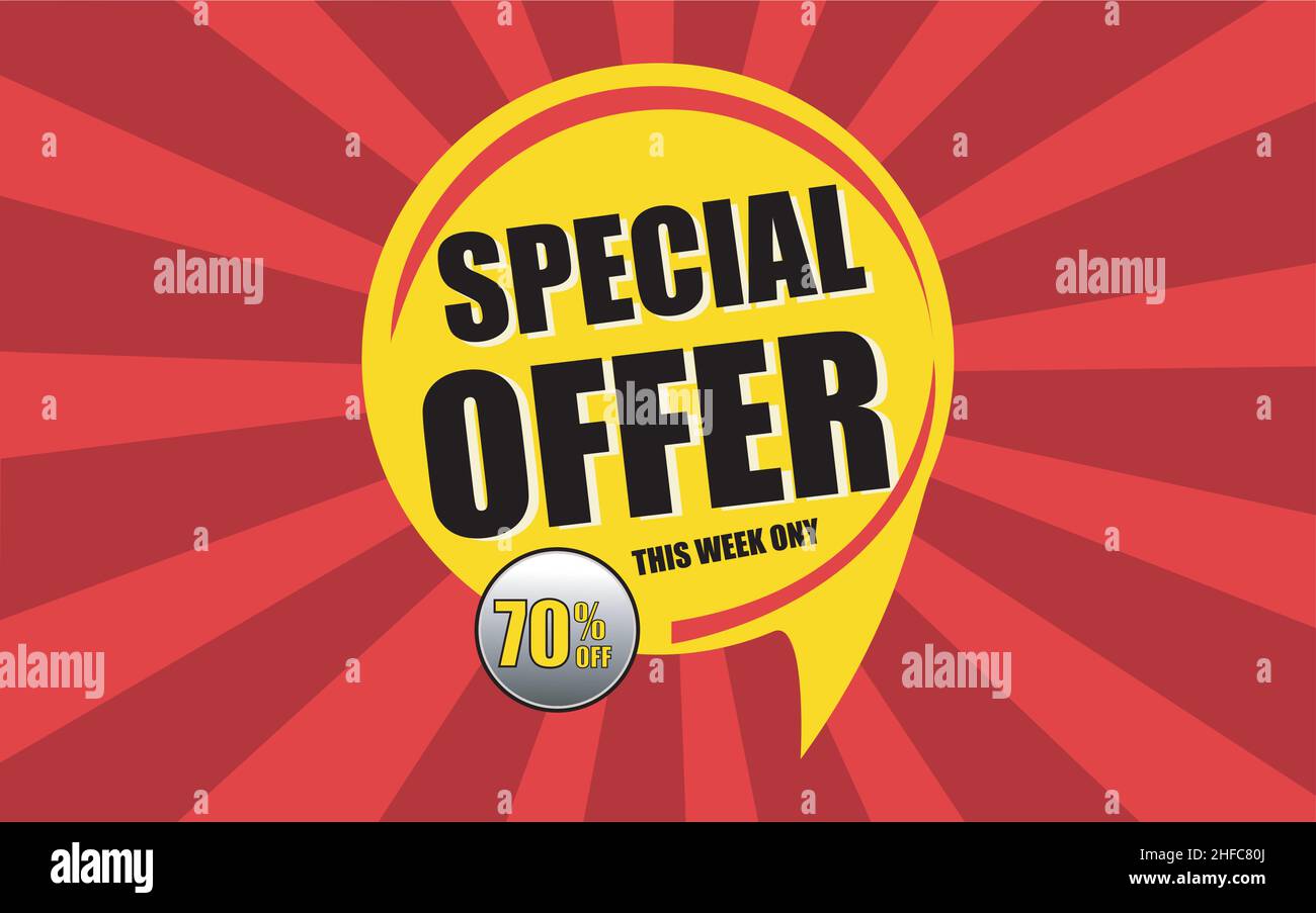 Sales Banner Special Offer In Vector Format Stock Vector Image & Art ...