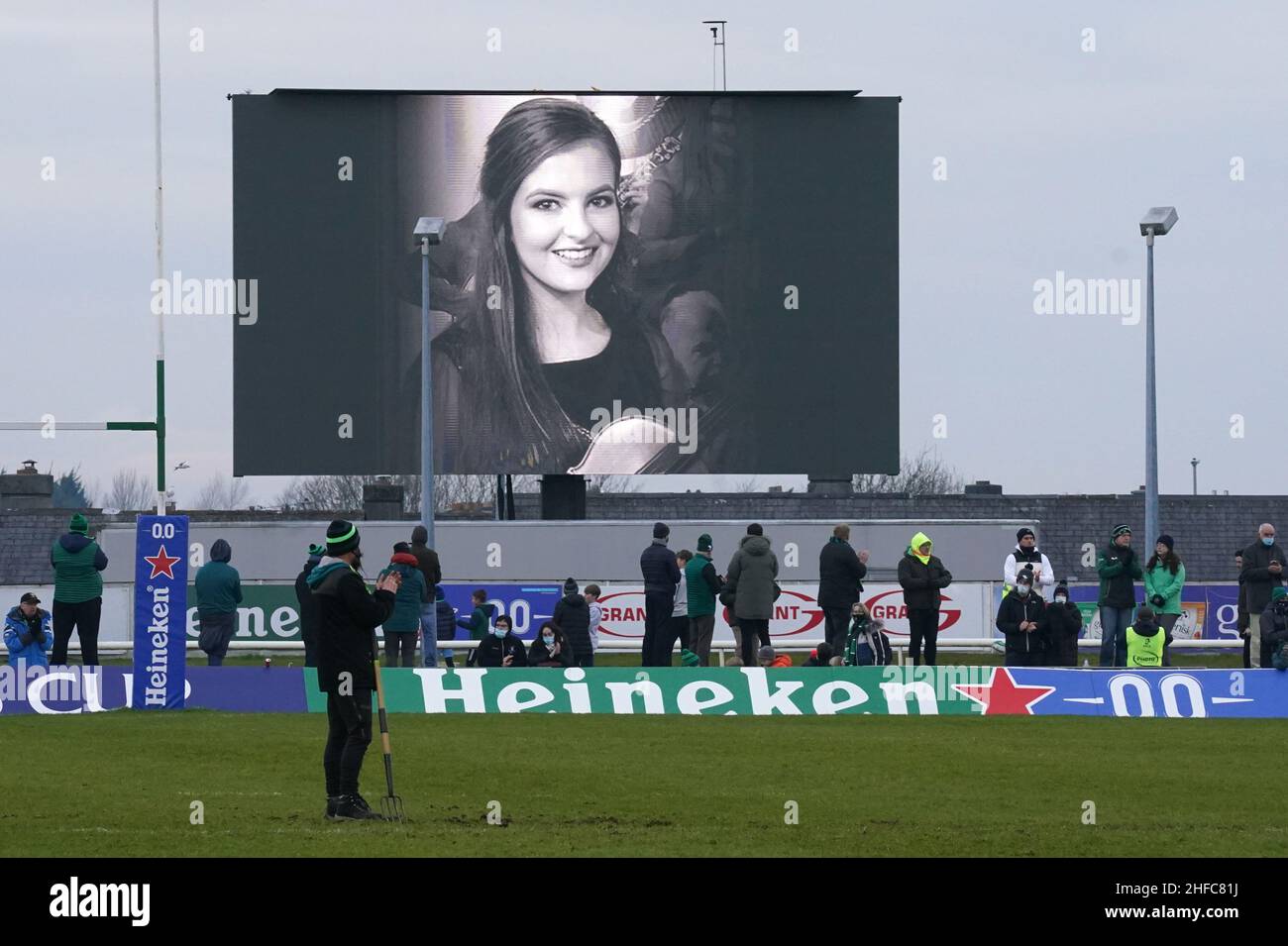 A Photo Of Murdered School Teacher Ashling Murphy Is Displayed On The