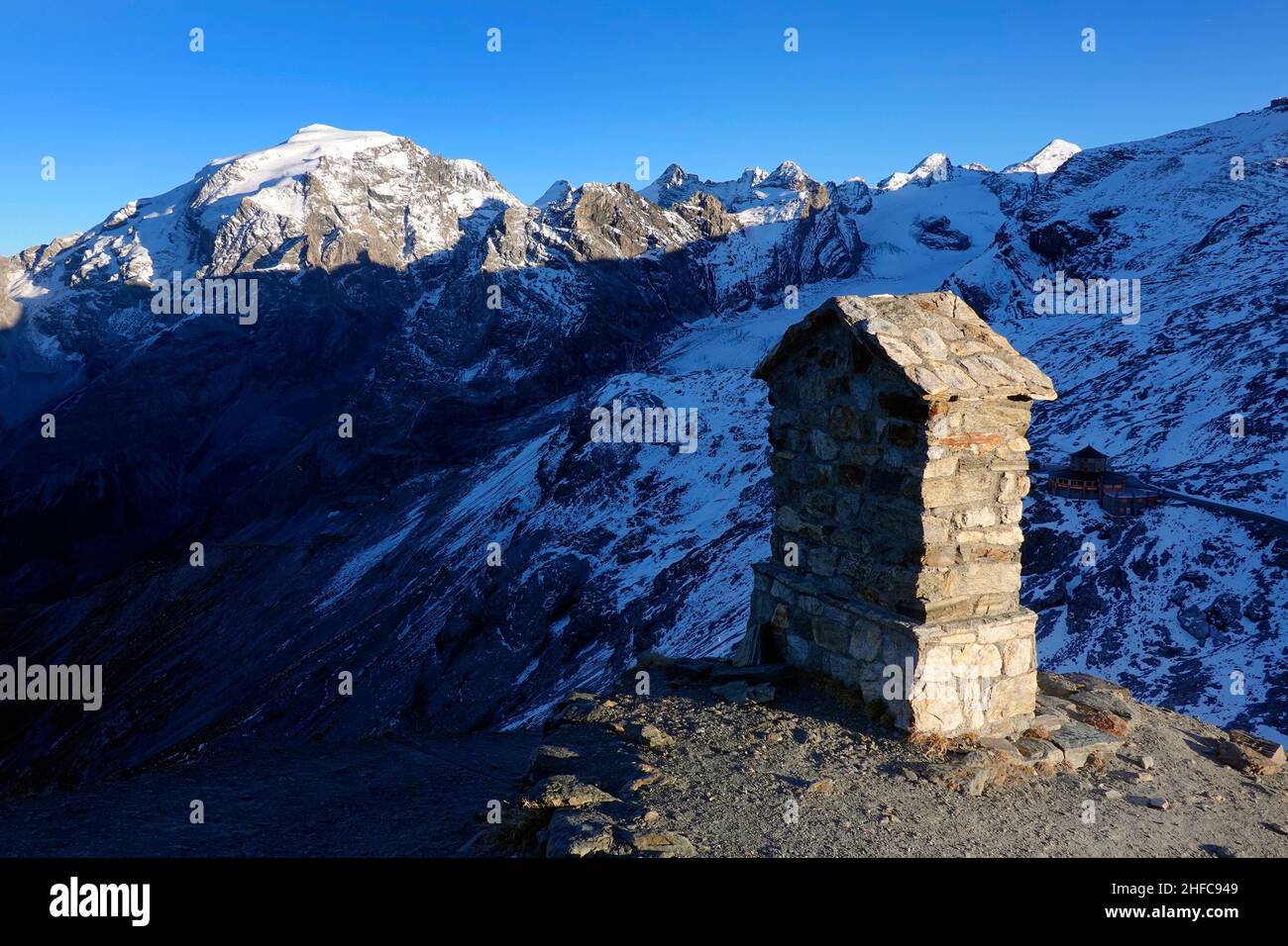 The Ortler Alps near Sulden (South Tyrol, Italy) on a sunny October day ...