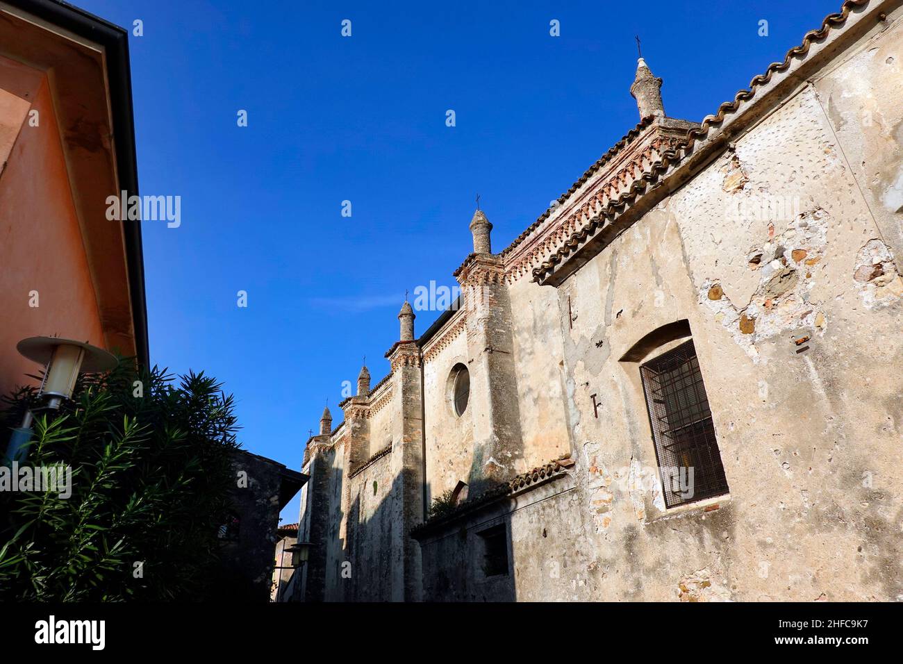 Architecture of Sirmione old town , Italy, Europe Stock Photo - Alamy