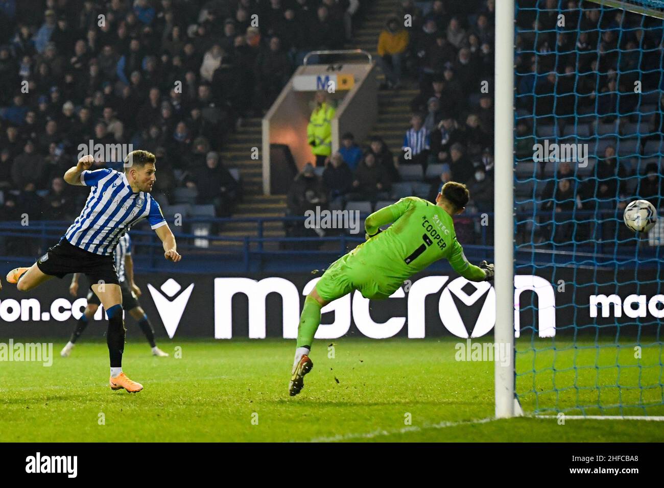 Sam Hutchinson #5 of Sheffield Wednesday scores a goal to make it 3-1 ...