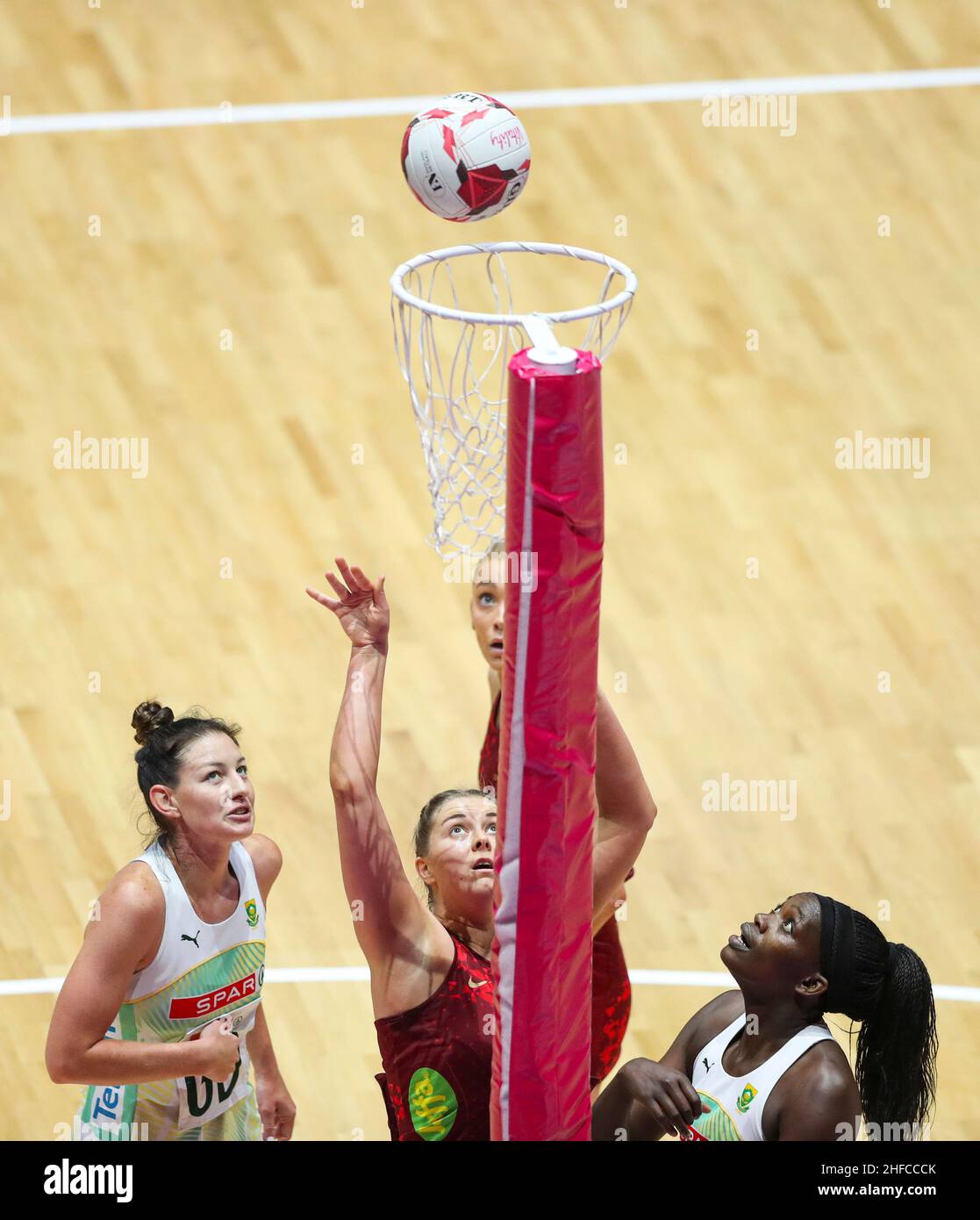 Vitality RosesÕ Eleanor Cardwell during the Netball Quad Series match ...