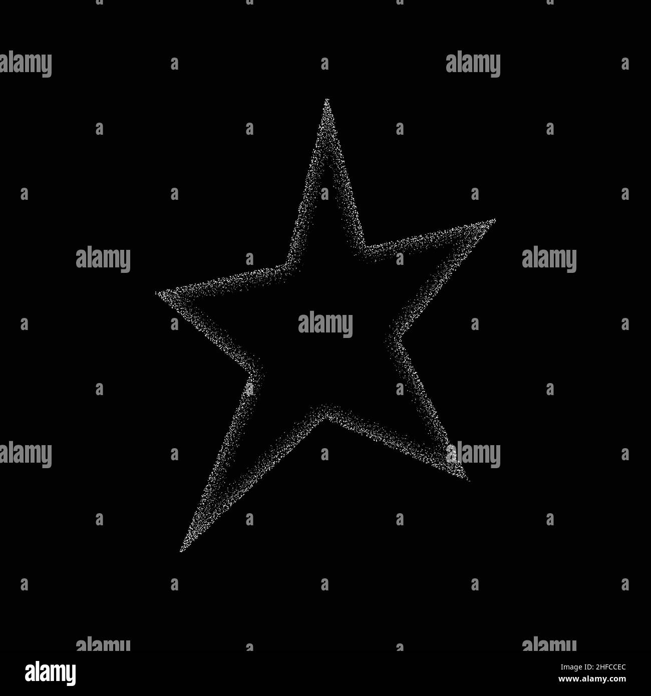 Abstract Star Stipple Effect. Vector and Illustration Stock Vector ...