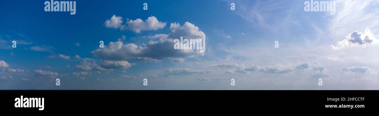 Sky white clouds panorama hi-res stock photography and images - Alamy
