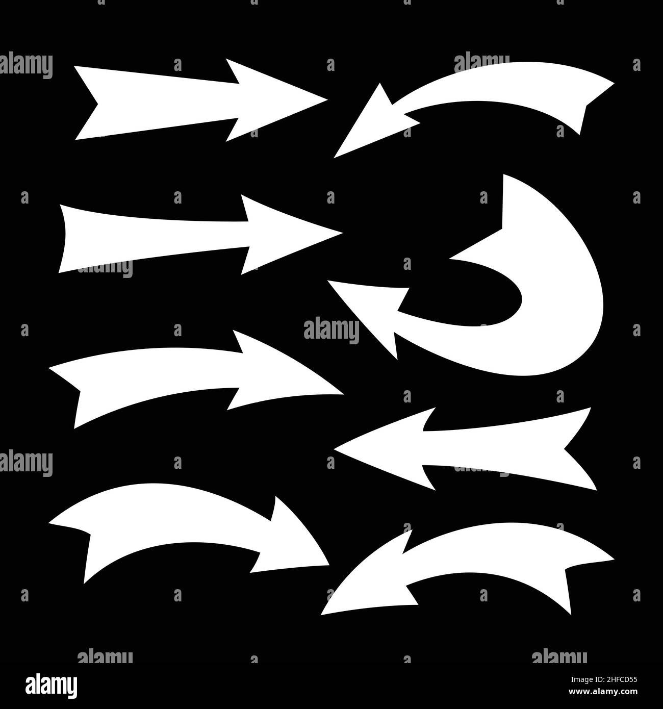 Arrow set. Vector and illustration Stock Vector Image & Art - Alamy