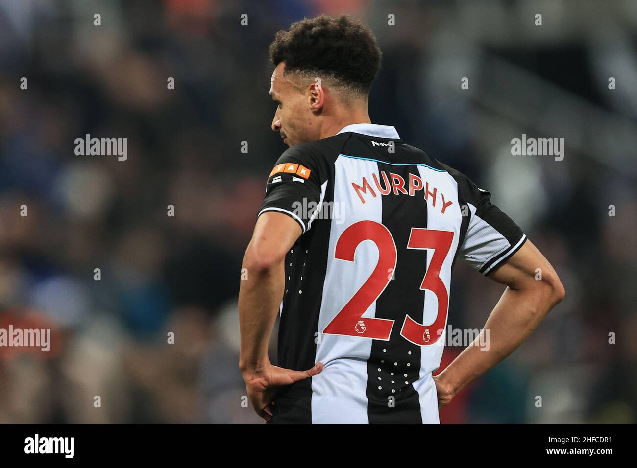 A dejected Jacob Murphy #23 of Newcastle United after Newcastle throw ...