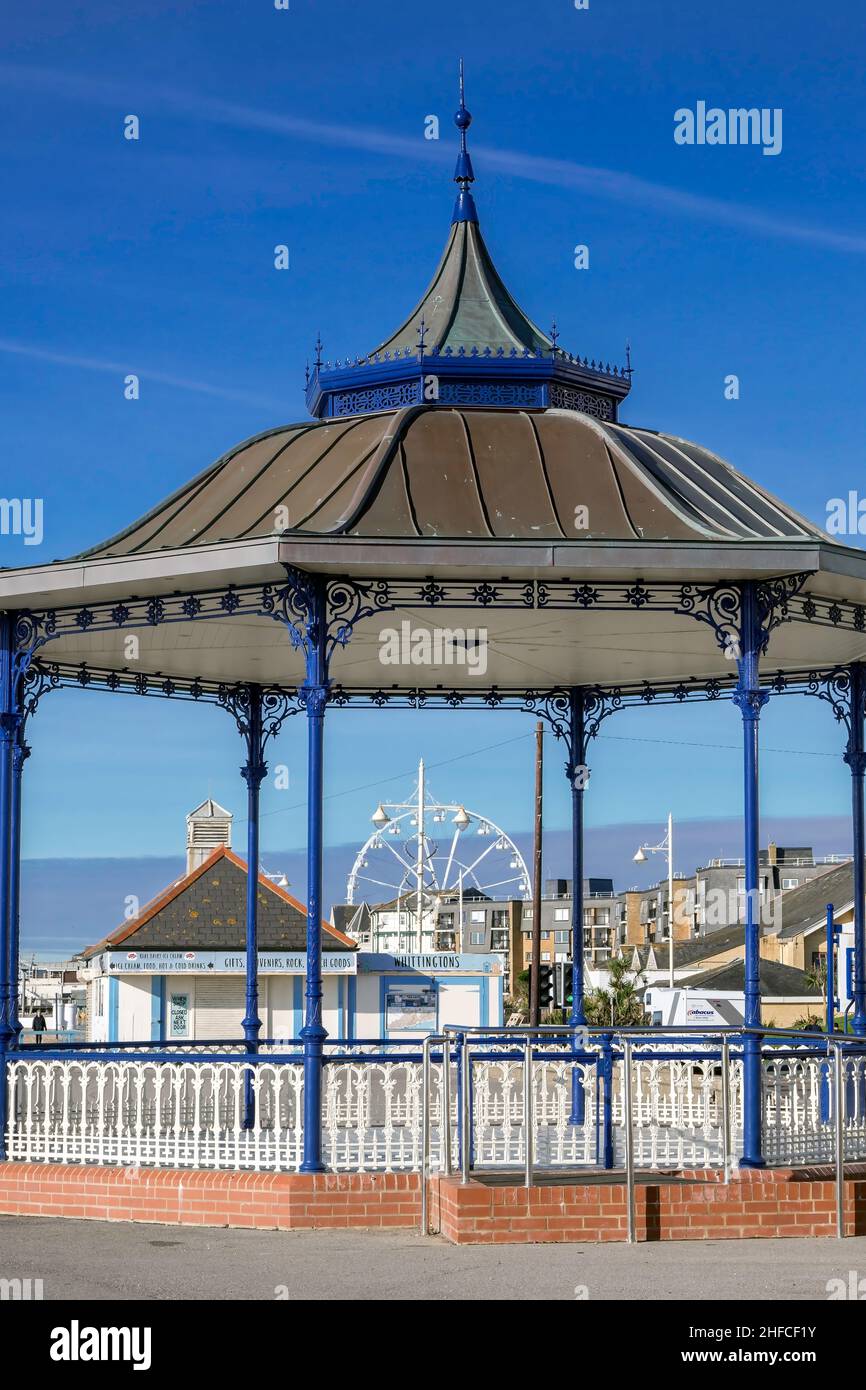 The bandstand and Ferris at Bognor Regis, West Sussex, UK Stock Photo ...