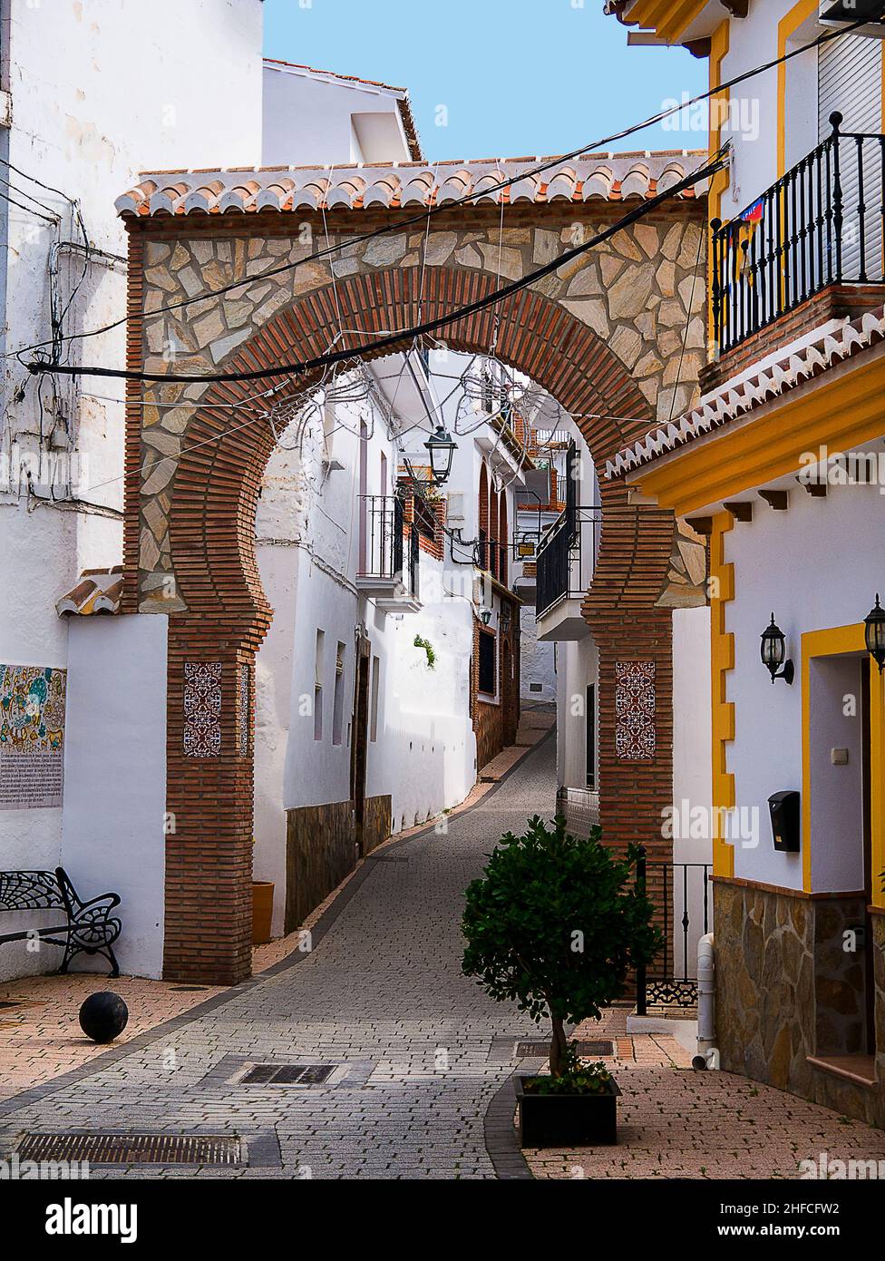 Sedella in the South of Spain is typically Moorish in style, with its ...