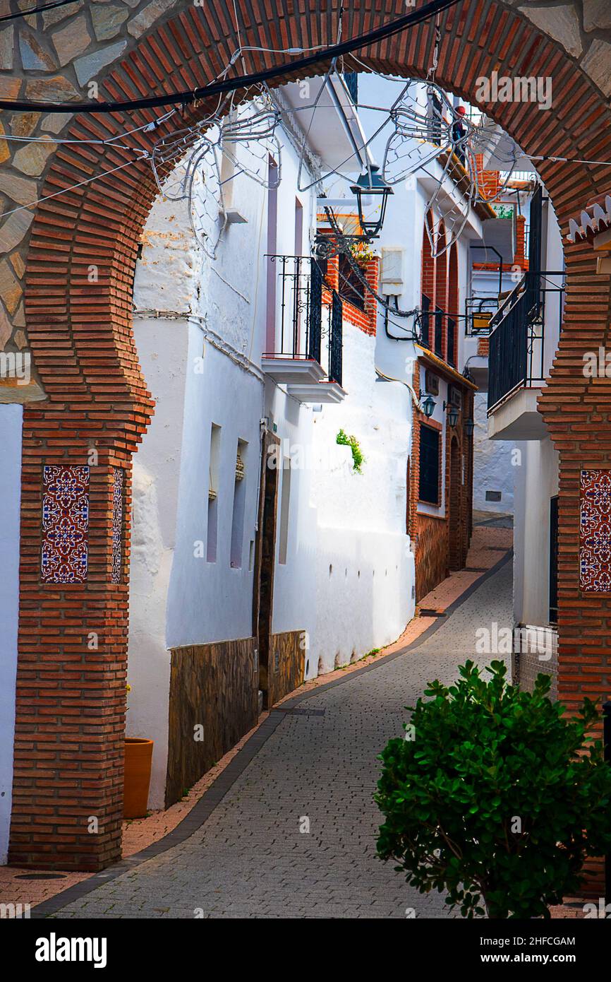 Sedella in the South of Spain is typically Moorish in style, with its ...