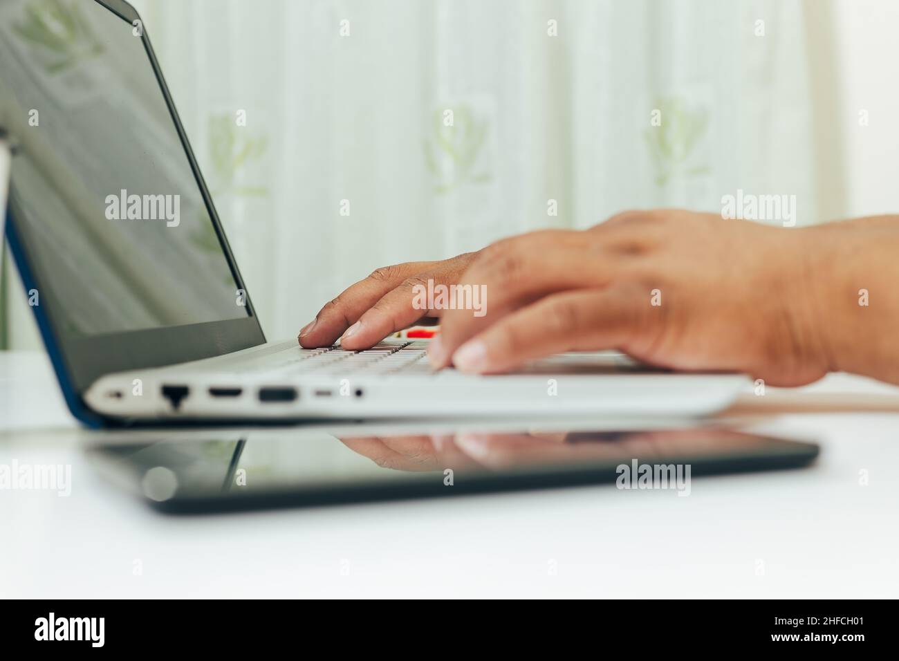 Person typing on computer hi-res stock photography and images - Alamy