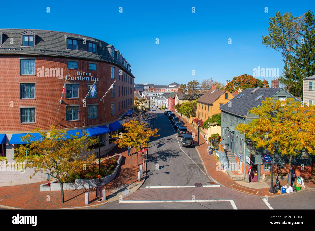 Hilton Garden Inn at 100 High Street at Hanover Street in historic city ...