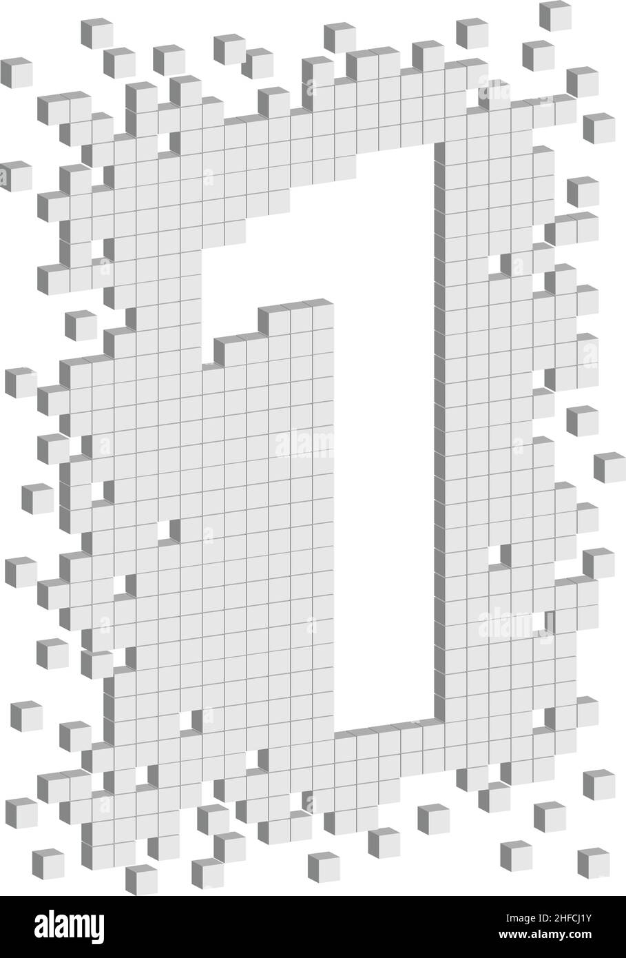 Cubes 3d Black and White Stock Photos & Images - Alamy