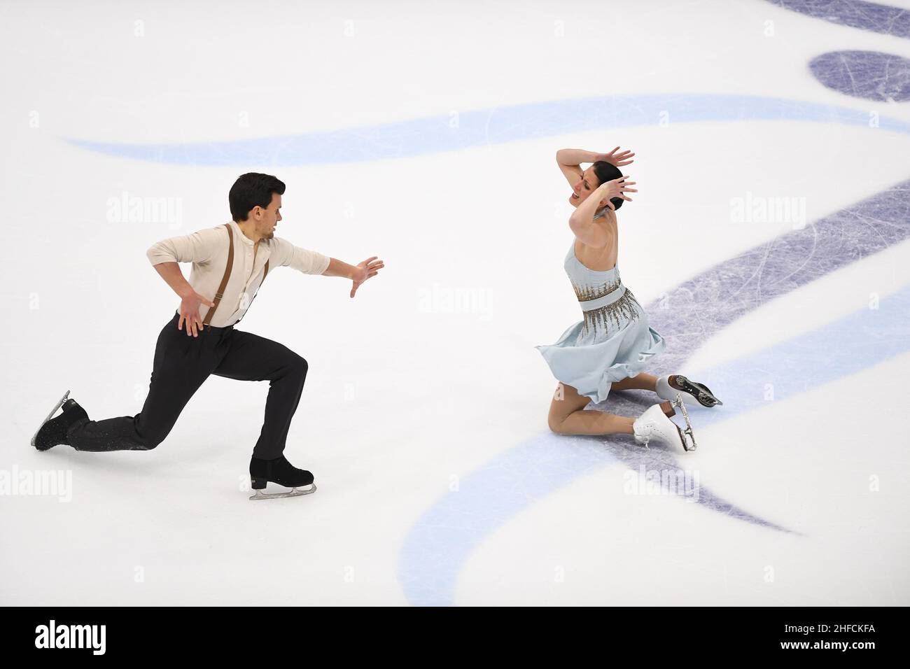 Charlene GUIGNARD & Marco FABBRI (ITA), during Ice Dance Free Dance, at ...