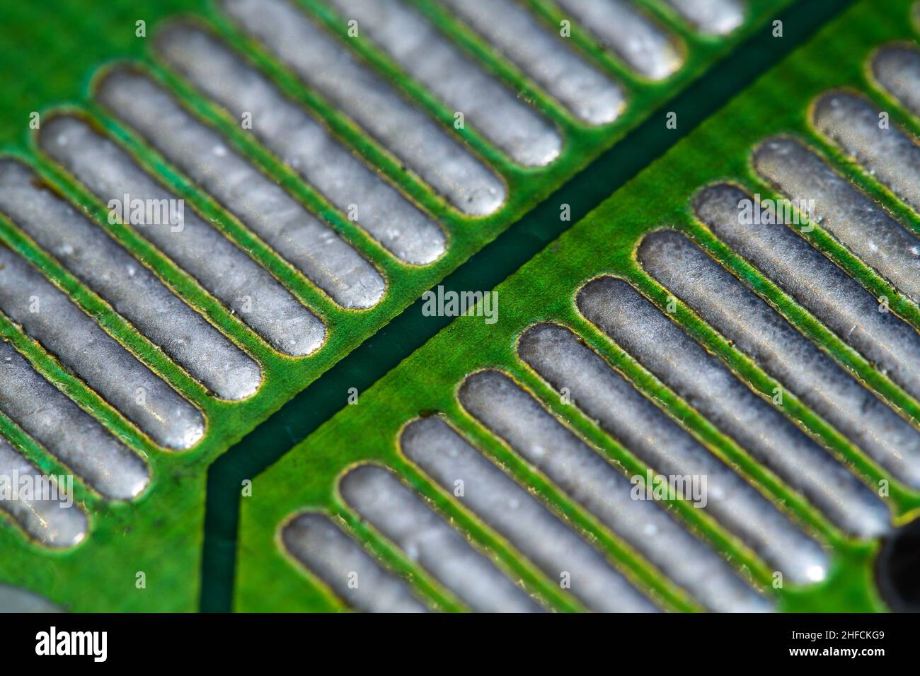 Unusual solder marks on printed circuit board (PCB Stock Photo - Alamy
