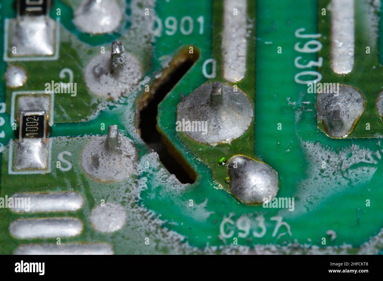 Damaged printed circuit board (PCB Stock Photo - Alamy Damaged printed circuit board (PCB Stock Photo - Alamy