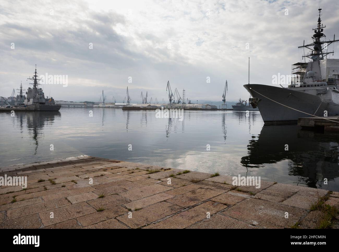 Shipyard of Navantia Ferrol and Military Arsenal of the Spanish Navy in ...