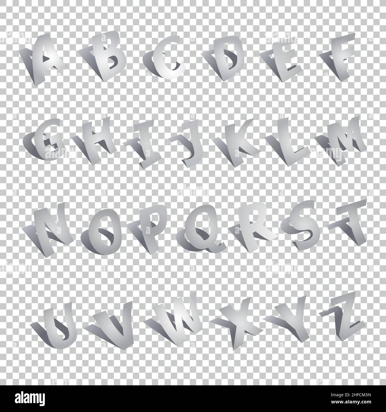 3d Block Letters Template