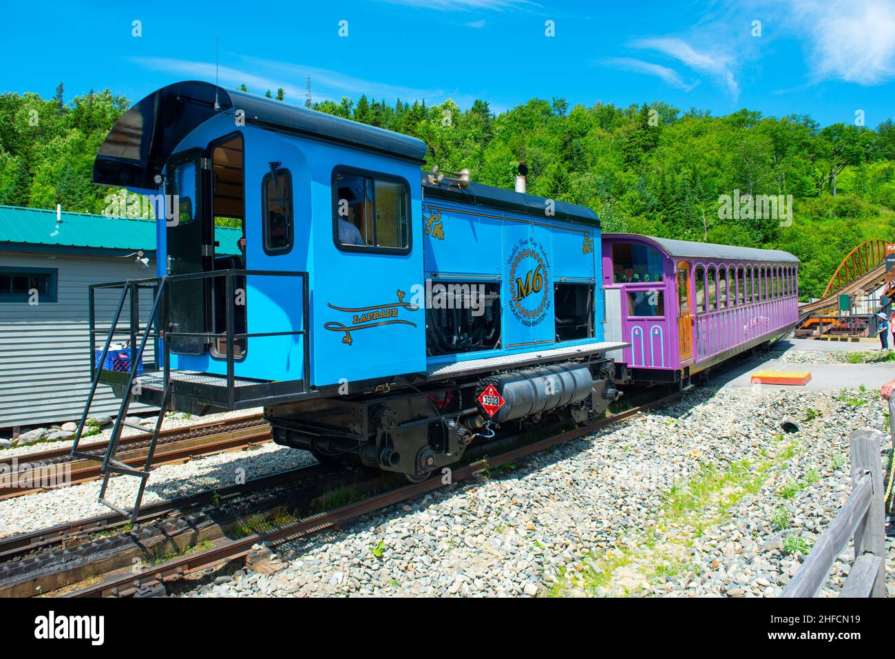 Mount Washington Cog Railroad at Marshfield Station in Bretton Woods ...