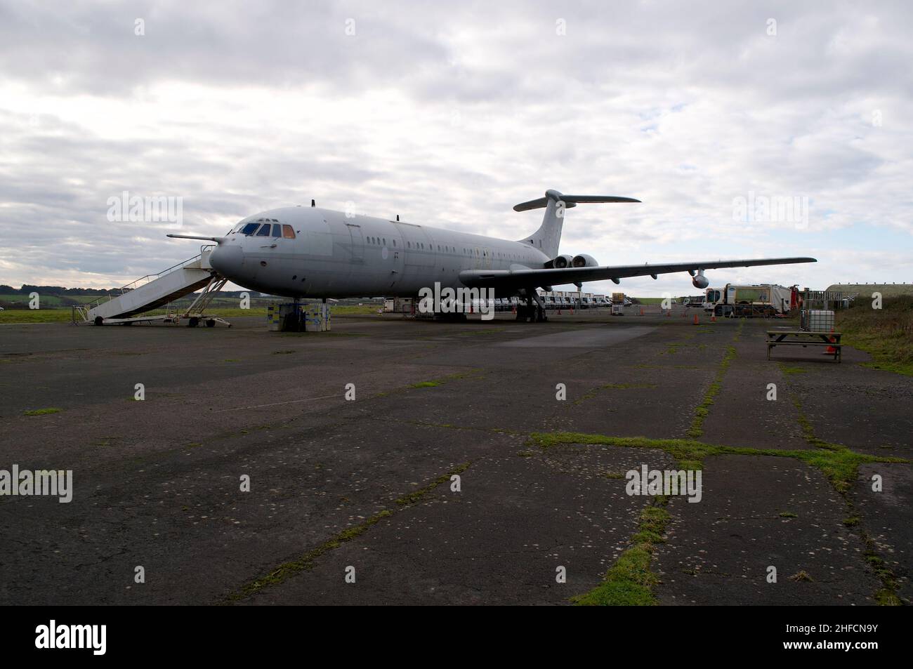 1967 Vickers VC10 aerial tanker and aircraft refueler RAF Newquay ...