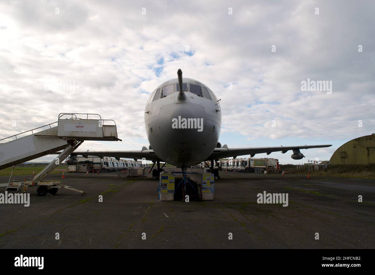 1967 Vickers VC10 aerial tanker and aircraft refueler RAF Newquay ...