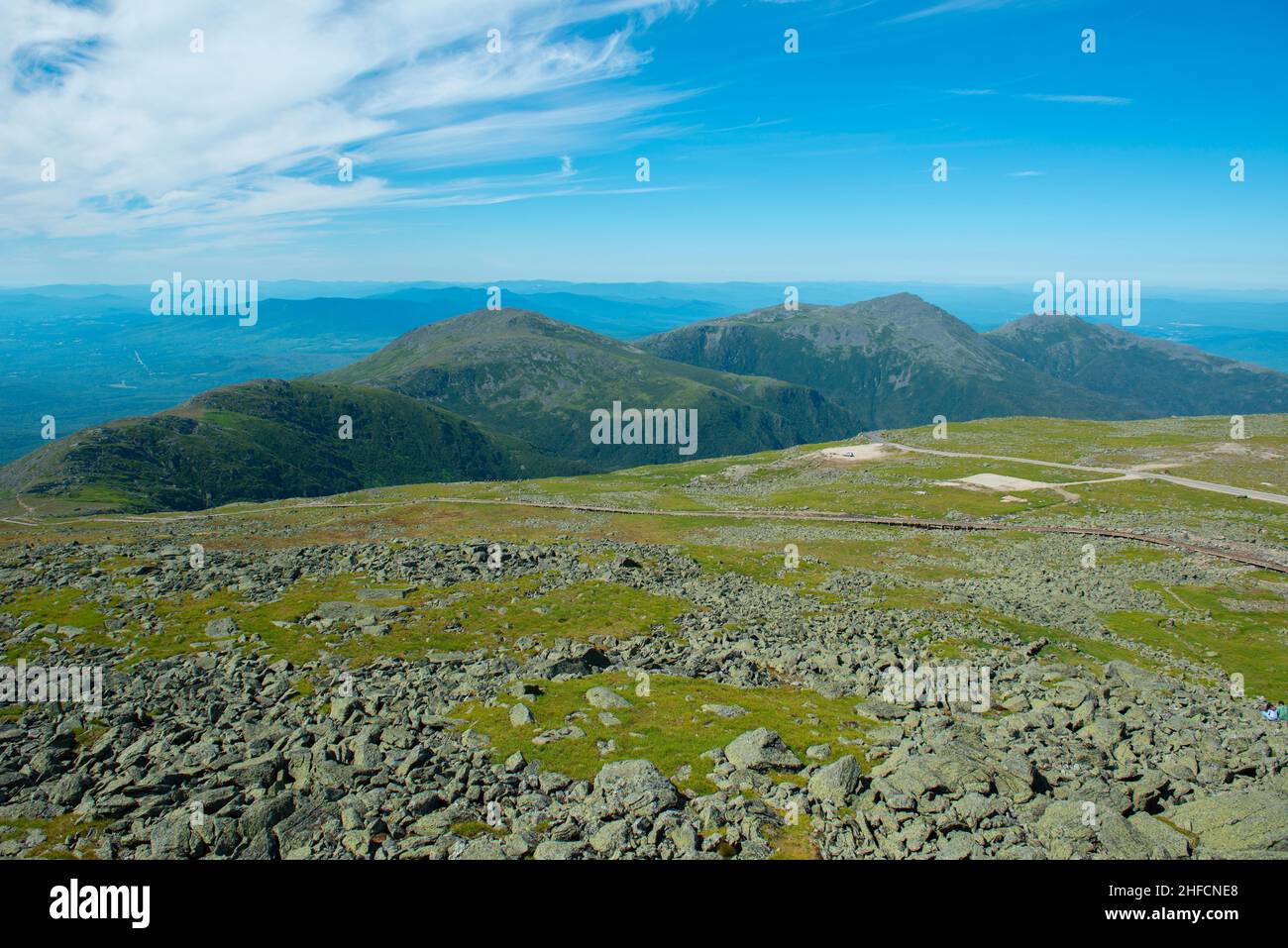Presidential Range including Mount Jefferson (left), Mount Adams ...