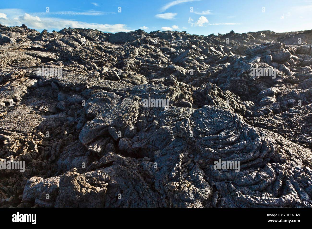 Stones of volcanic flow give a beautiful natural structure Stock Photo ...